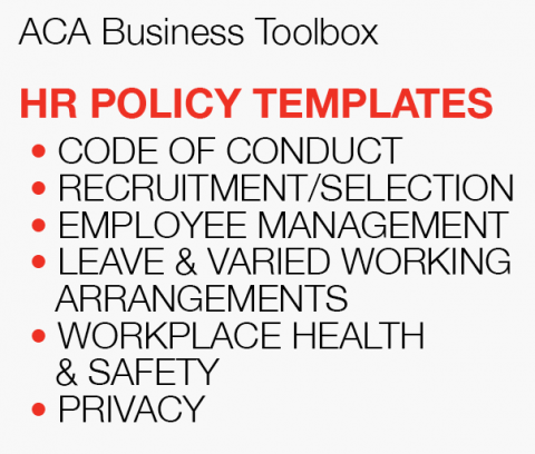 HR Policy Templates | ACA - Association of Consulting Architects Australia