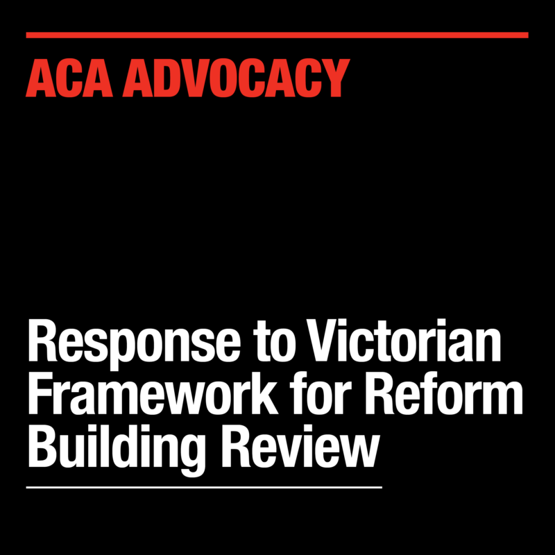 Advocacy Archives | ACA - Association of Consulting Architects Australia