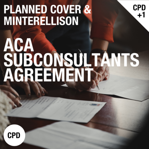 ACA Professional Subconsultants Agreement | ACA - Association of ...