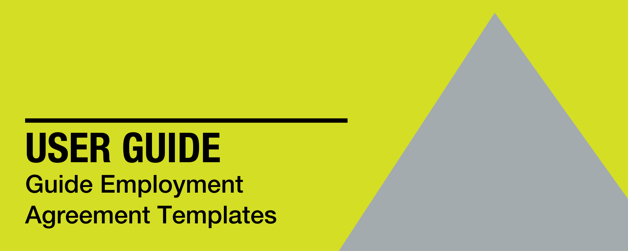 Employment Agreement Templates User Guide ACA Association Of