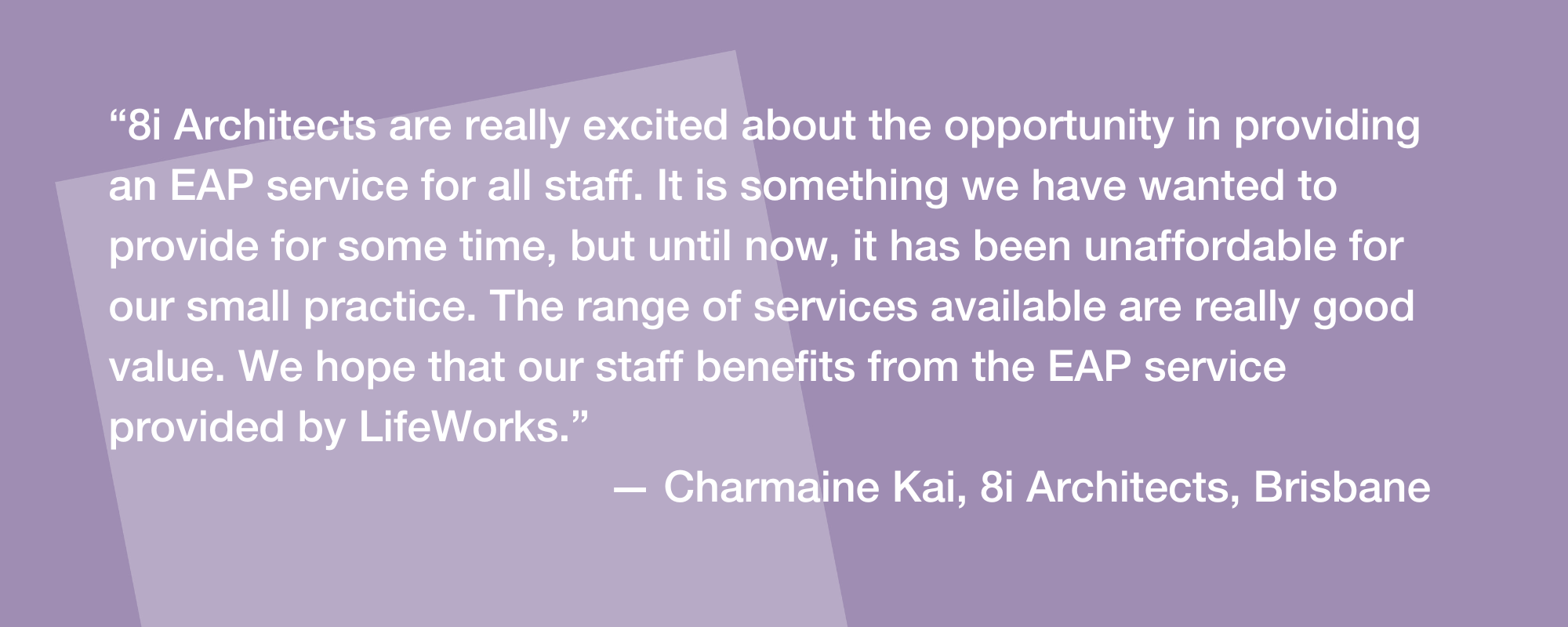 EAP Program off to a Flying Start | ACA - Association of Consulting Architects Australia