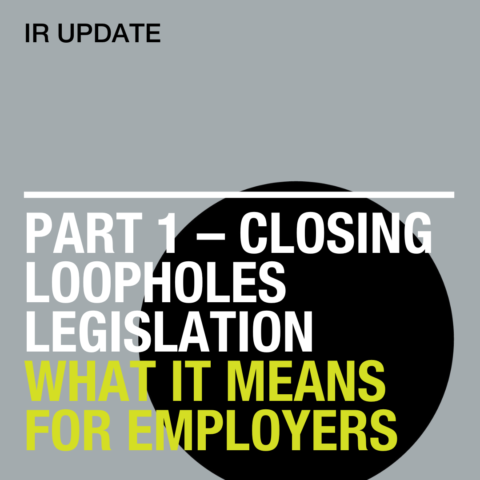 Closing Loopholes Legislation – Part 1 | ACA - Association of ...