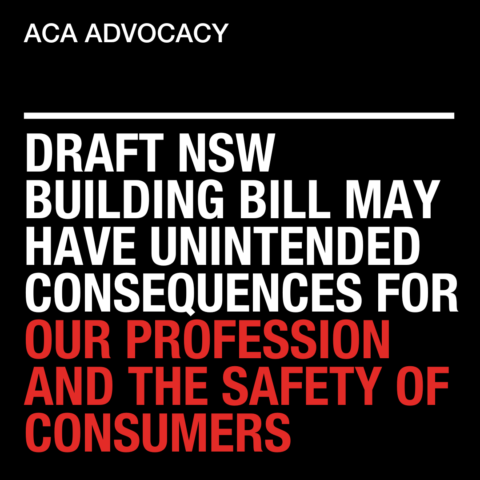 NSW Building Bill 2024 – ACA seeks feedback | ACA - Association of ...